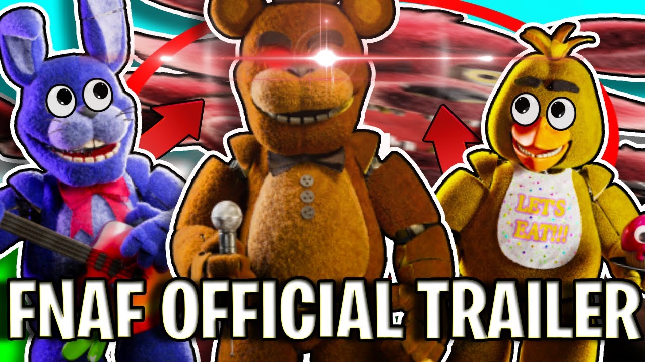 First Looks At The Official FNAF MOVIE Trailer - YouTube