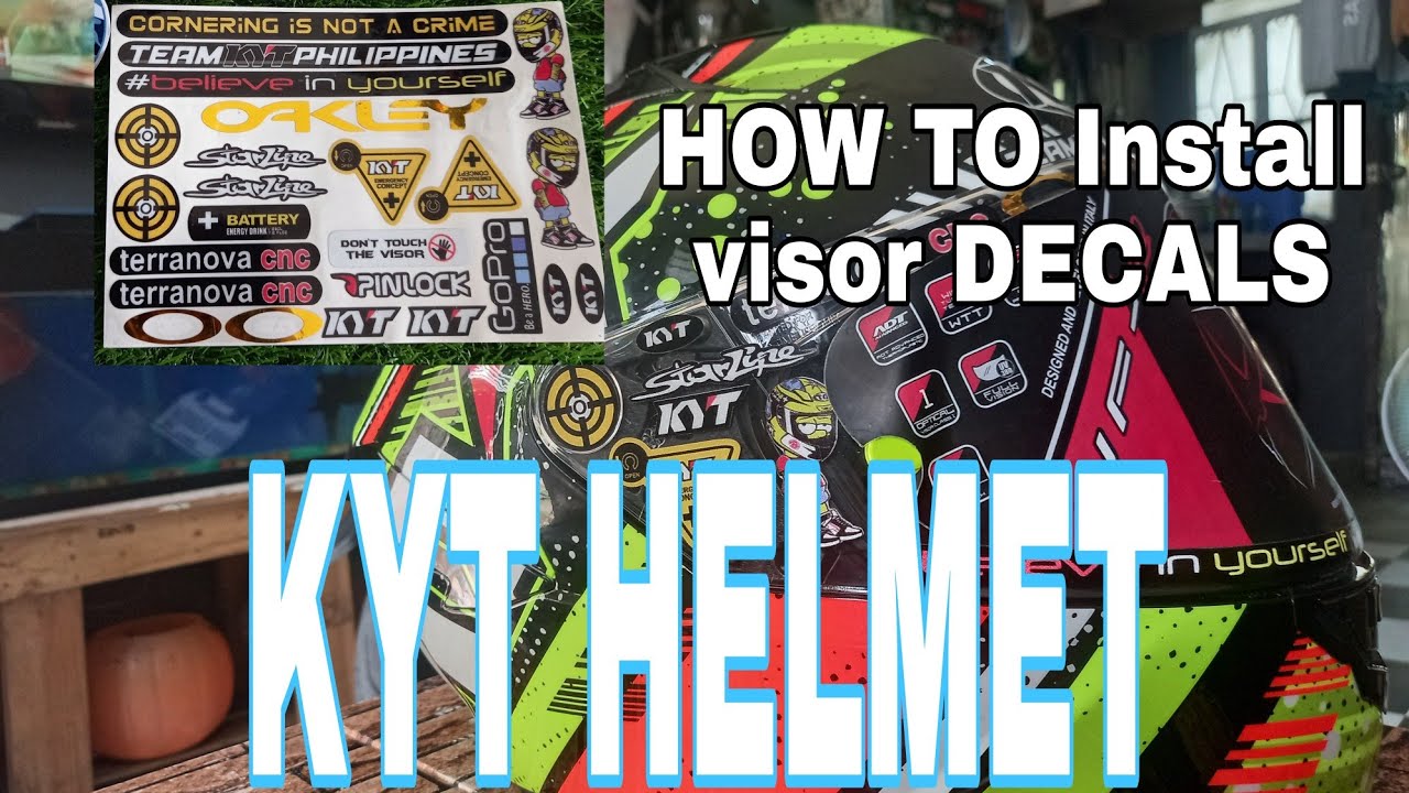 KYT DECALS INSTALLATION Basic PATTERN - YouTube