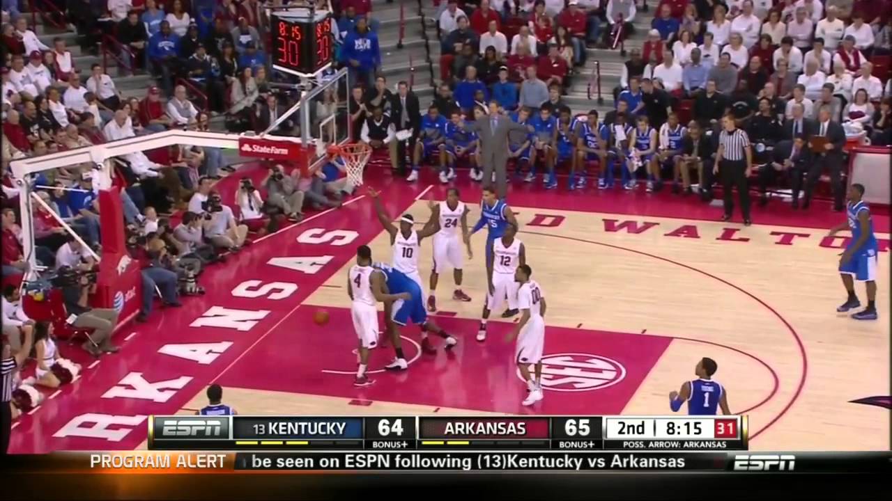 Arkansas Razorbacks Kentucky Wildcats 14 01 14 - YouTube