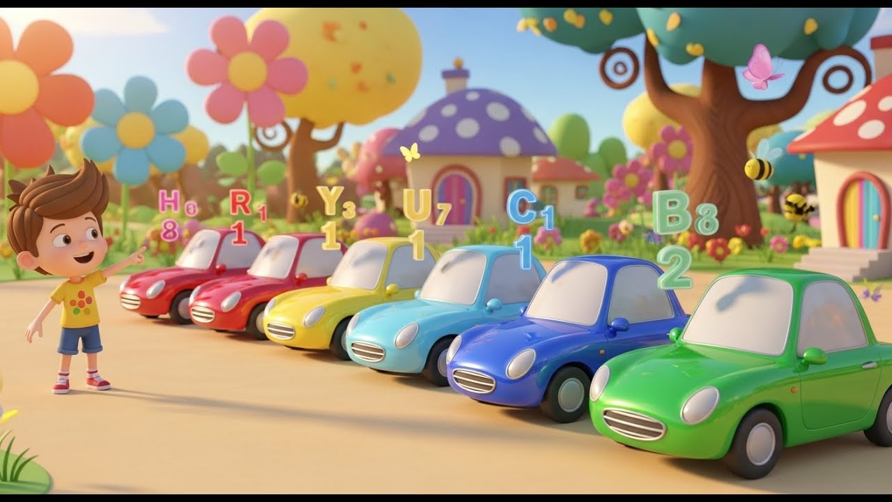 Aprende colores con coches brillantes | Canción educativa para niños ...