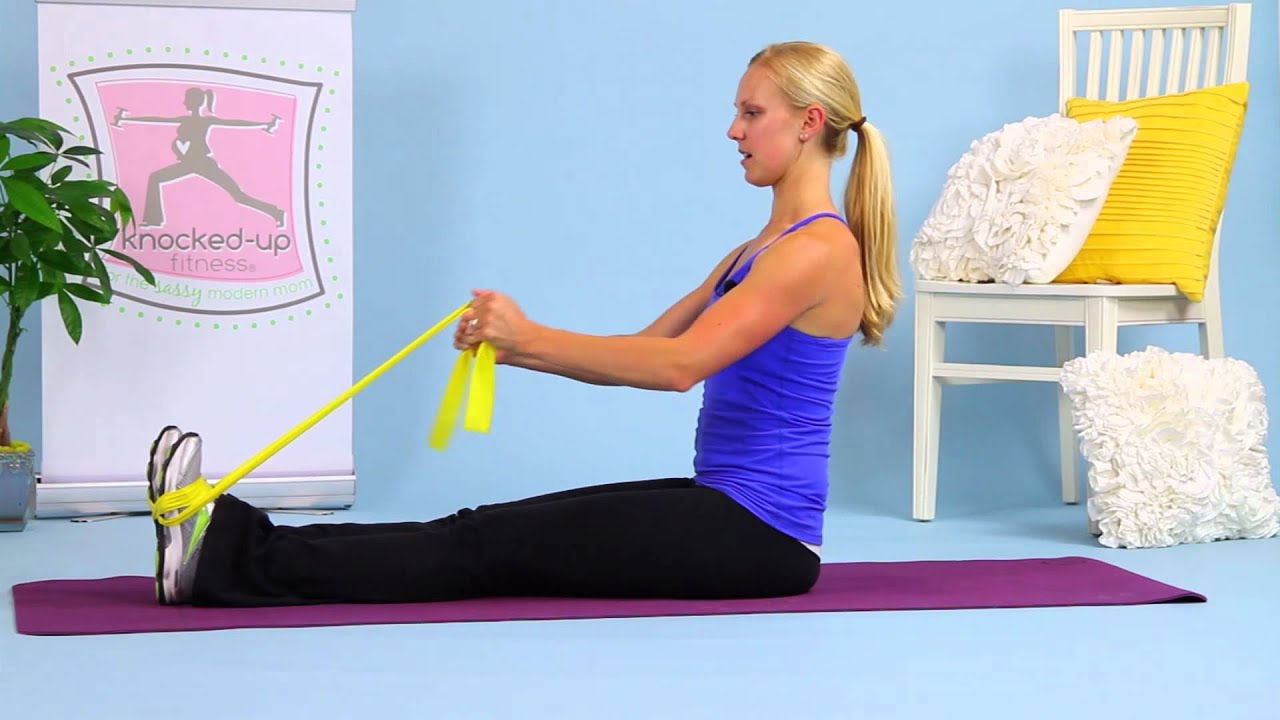 Choo Choo Tricep Exercise with Resistance Band by Erica Ziel - YouTube