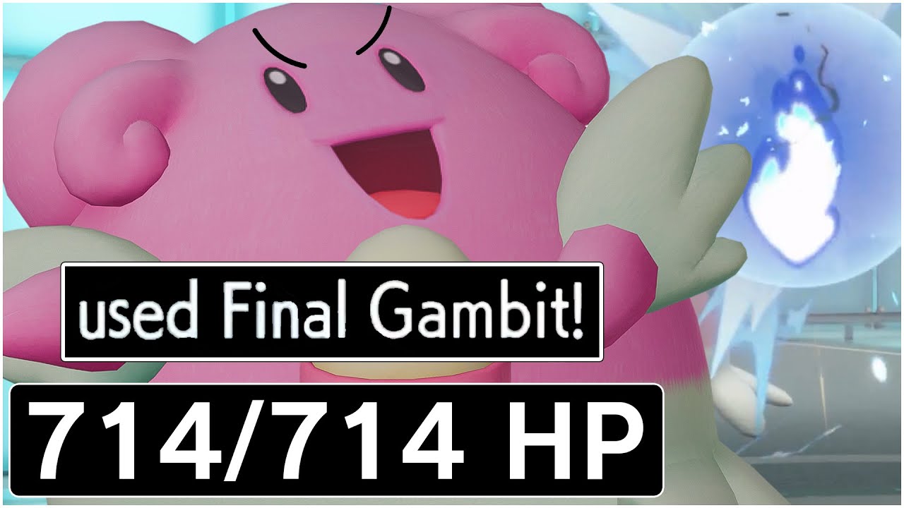 FINAL GAMBIT POKEMON TEAM! Final Gambit BLISSEY Moveset SALT Pokemon ...