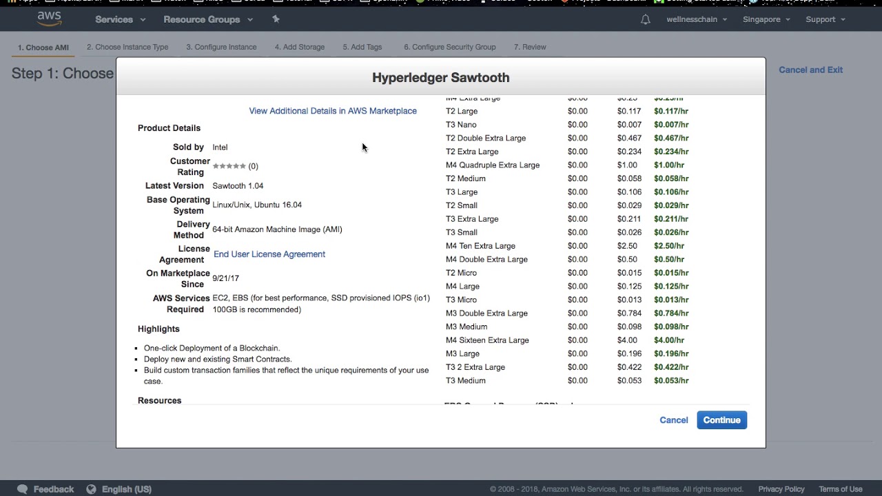 Quickly Setup Sawtooth on AWS - Hyperledger Sawtooth - YouTube