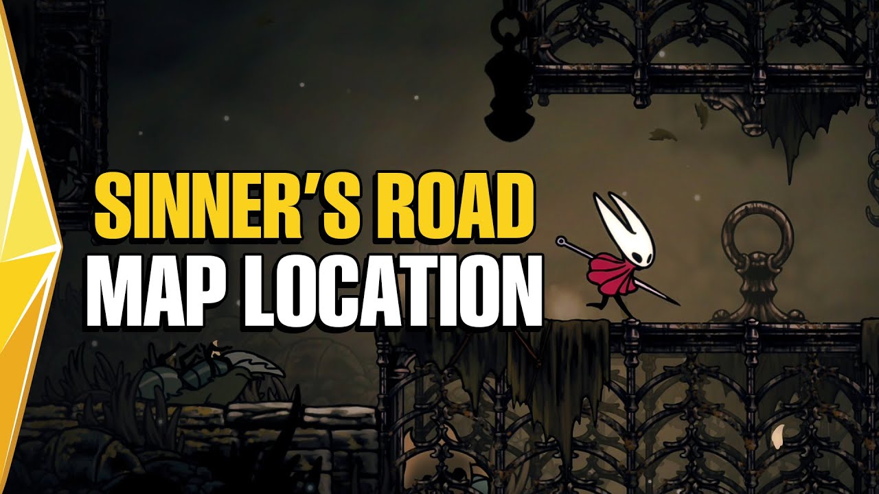Hollow Knight: Silksong - Sinner's Road Map Location - YouTube