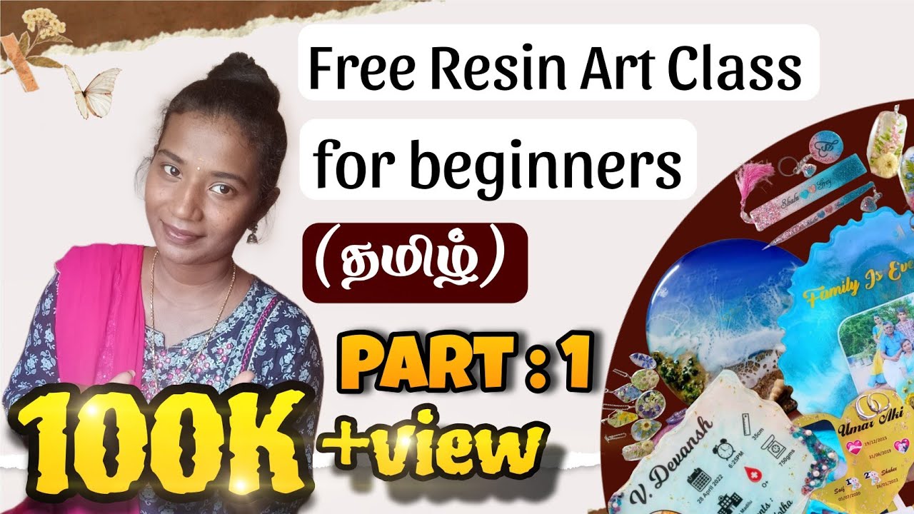 இலவச resin art class : part 1 | resin art for beginners | how to mix ...