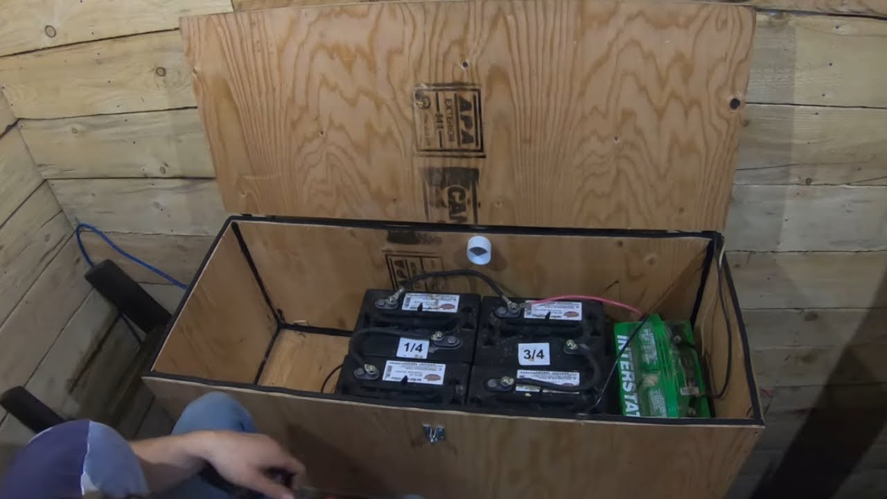 Bushcamp - Offgrid Solar Battery Bank Install and Building a Vented ...