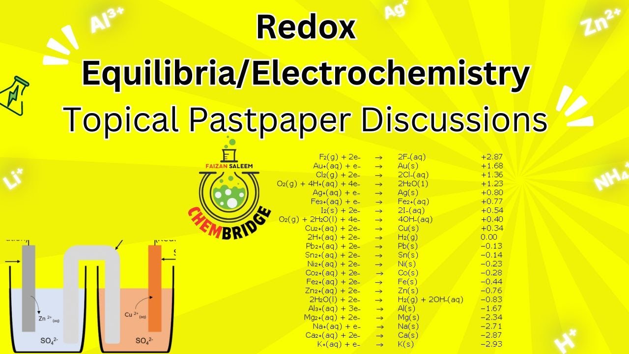 A2 : Past paper Question of Redox Equilibria/Eelctrochemistry - YouTube