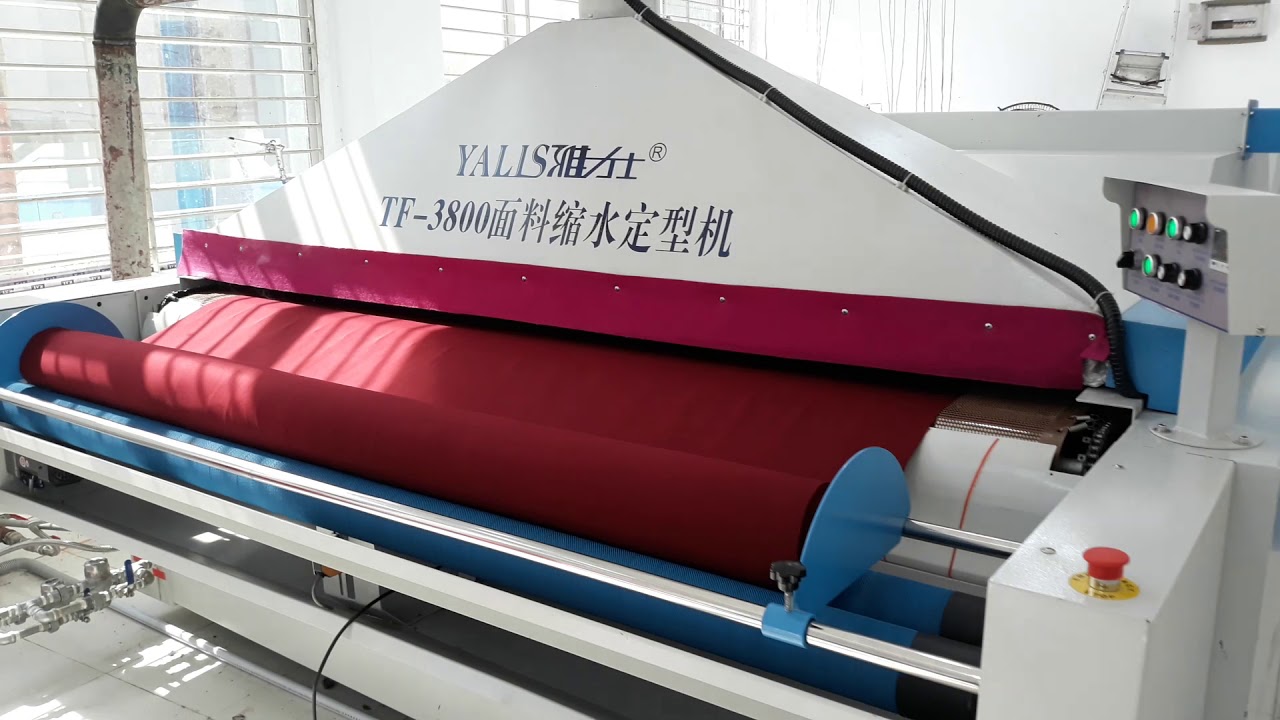 Fabric Shrinking and Forming Machine. - YouTube