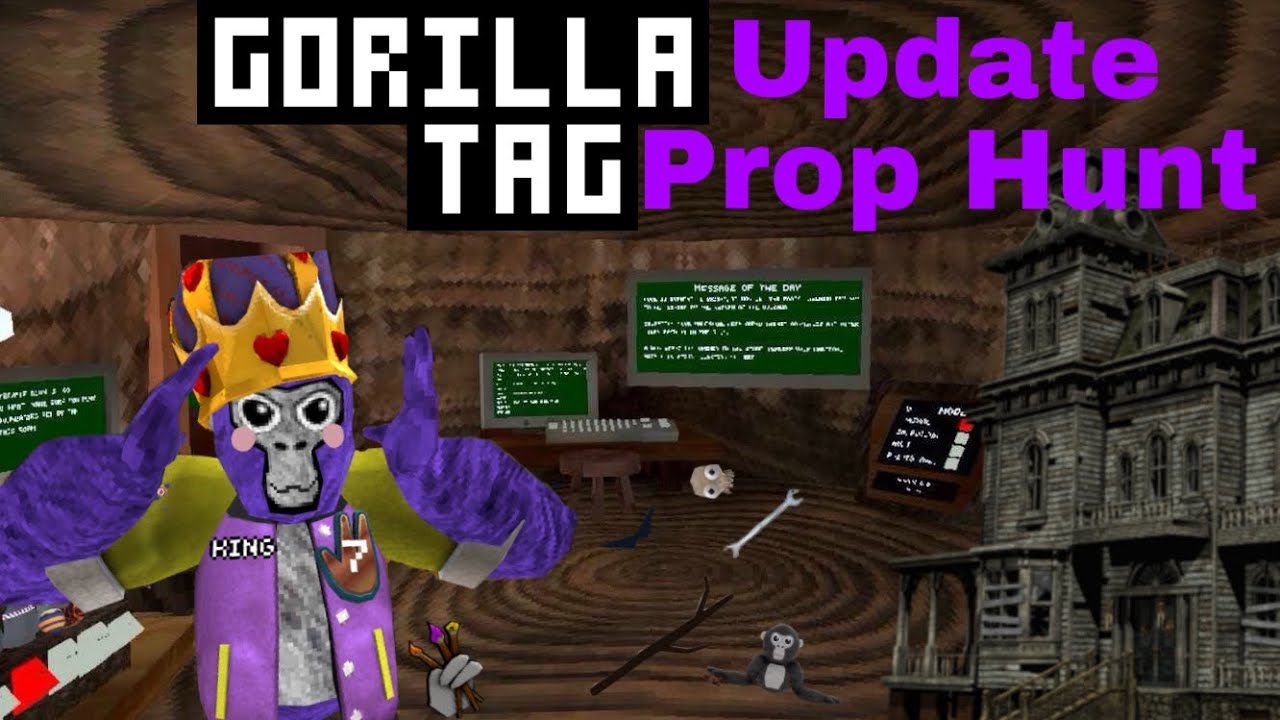 Gorilla tag) update prop hunt - YouTube
