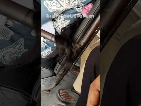 Long Hair Braid Touching In Public #Travelling #Touching #Playing 