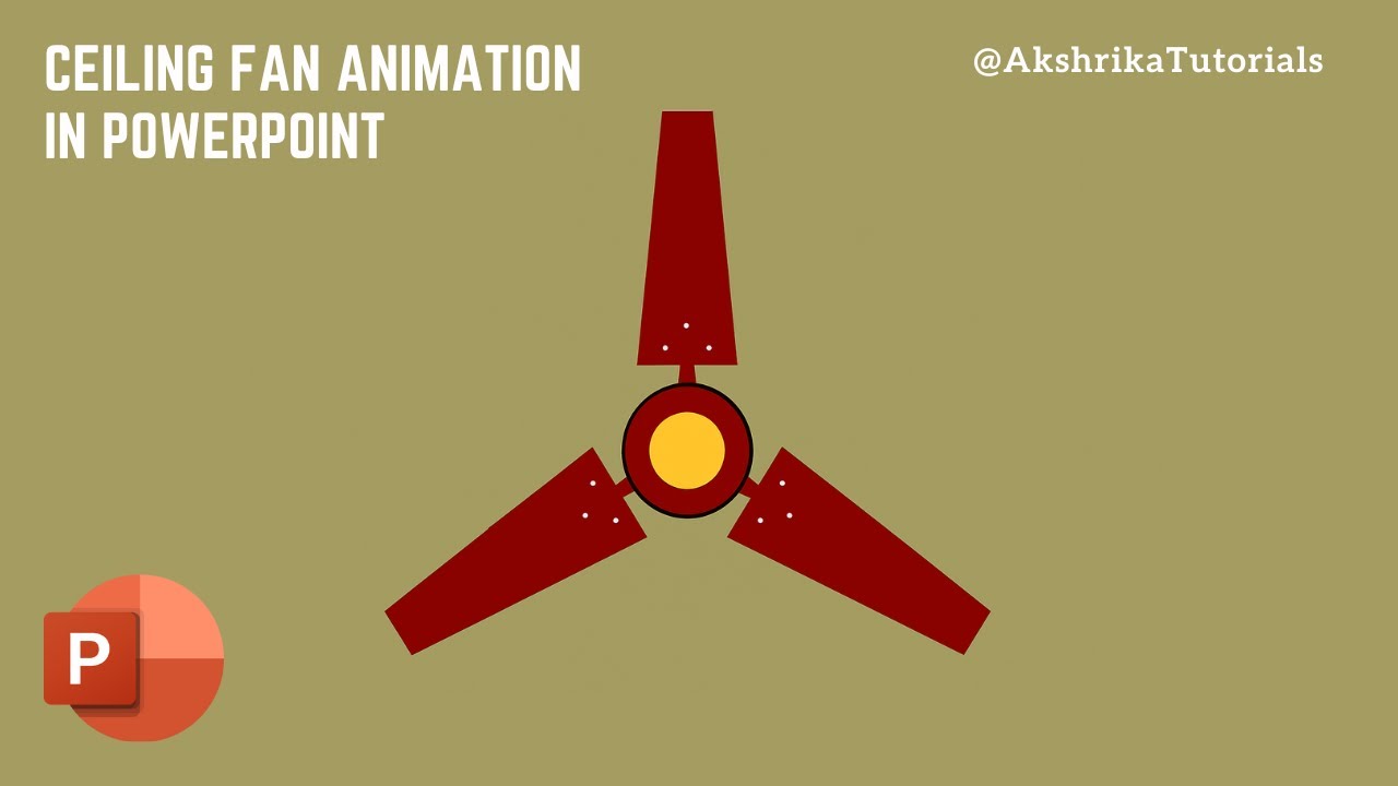 Animate a CEILING FAN in PowerPoint Like a Pro? PowerPoint Presentation ...