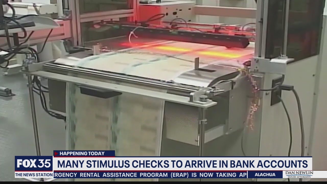 Many stimulus checks to arrive in bank accounts on Wednesday - YouTube