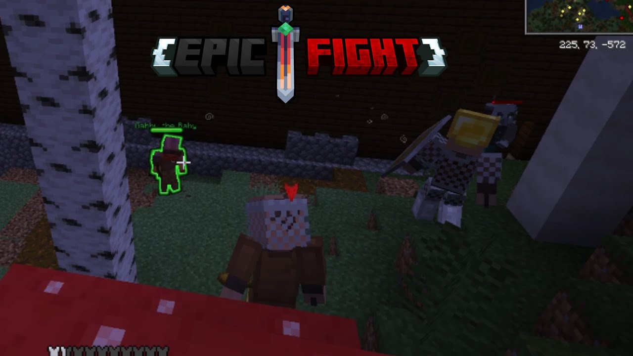 A chaotic start in Minecraft Epic Combat! (again) - YouTube