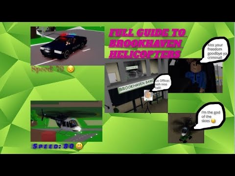 Roblox Brookhaven Guide To Helicopters - YouTube