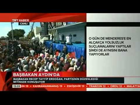 Başbakan Recep Tayyip Erdoğan Aydın Miting Konuşması 17 Mart 2014 Pazartesi