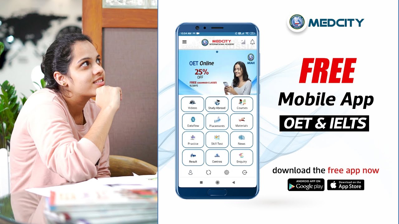 OET/IELTS Now on MEDCITY FREE MOBILE APP - YouTube