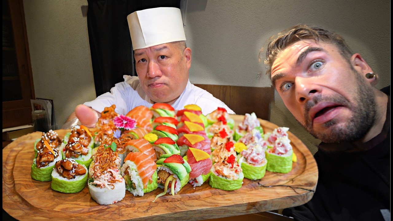 ATTEMPTING A 2 HOUR EATING CHALLENGE VS A MASTER SUSHI CHEF IN JAPAN! | Joel Hansen - YouTube