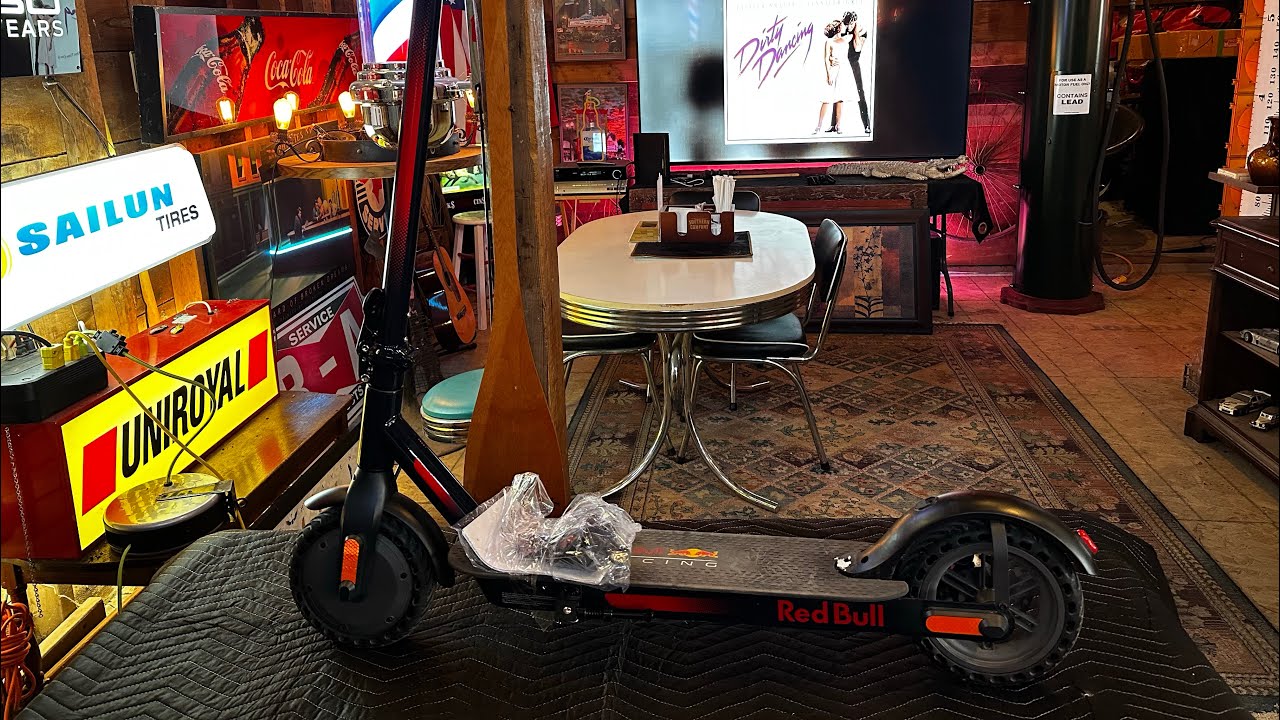 Red Bull Electric Scooter w/Charger @jrsauctions - YouTube