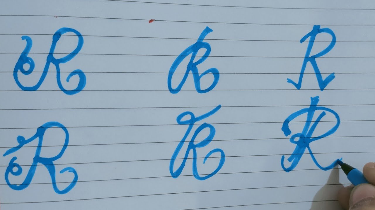 #Calligraphy/ How to style #R in different ways - YouTube