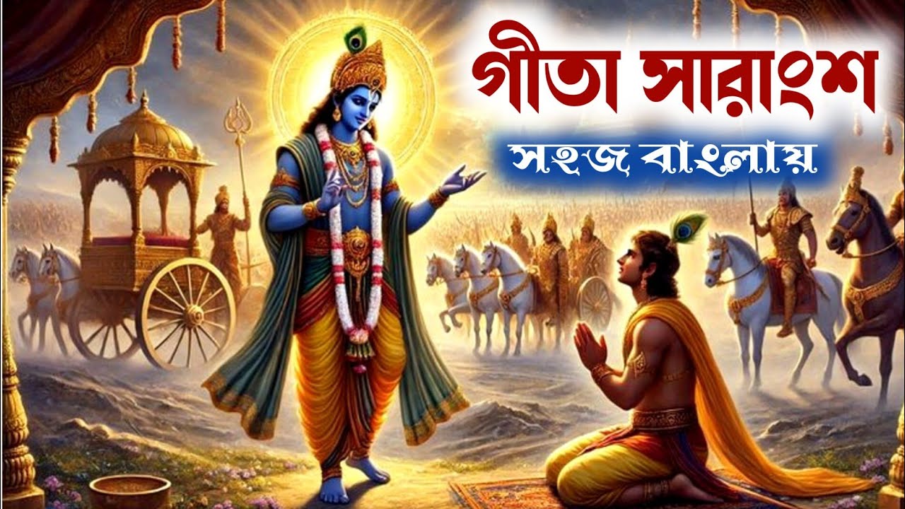 ভগবদ গীতার সম্পূর্ণ সারাংশ সহজ বাংলায়! Bhagavad Geeta path bangla ...
