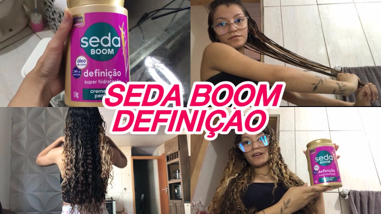 TESTEI A NOVA FÓRMULA SEDA BOOM DEFINIÇÃO! 😱AINDA VALE A PENA? 😳 - YouTube