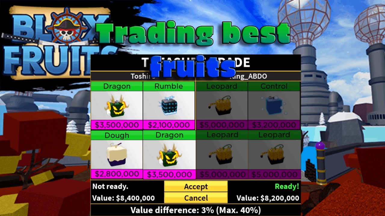 Trading Fruits For Update 20 Of Blox Fruits (Roblox) - YouTube