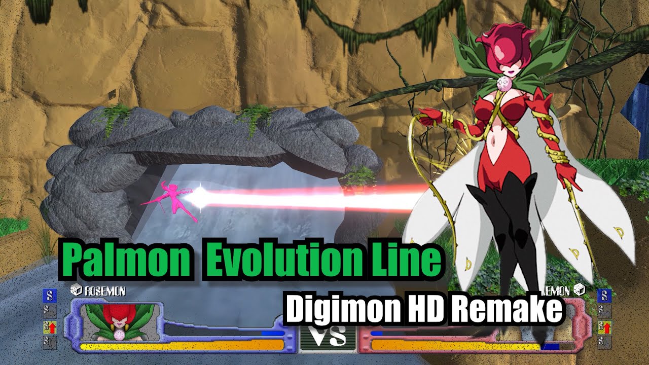 Palmon Evolution Line Digimon Rumble Arena HD Remake (4K Gameplay ...