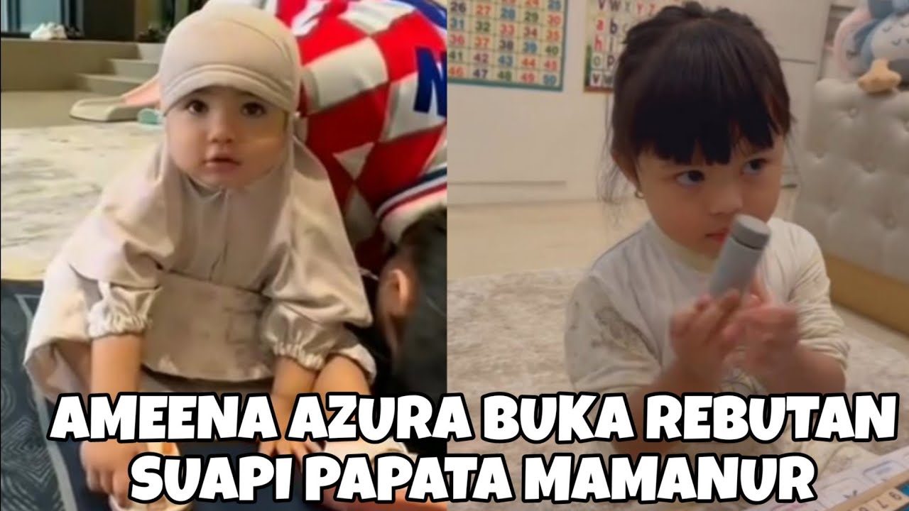 LUCUNYA AZURA AMEENA BUKA PUASA LEMES PAPATA NGAKAK - YouTube