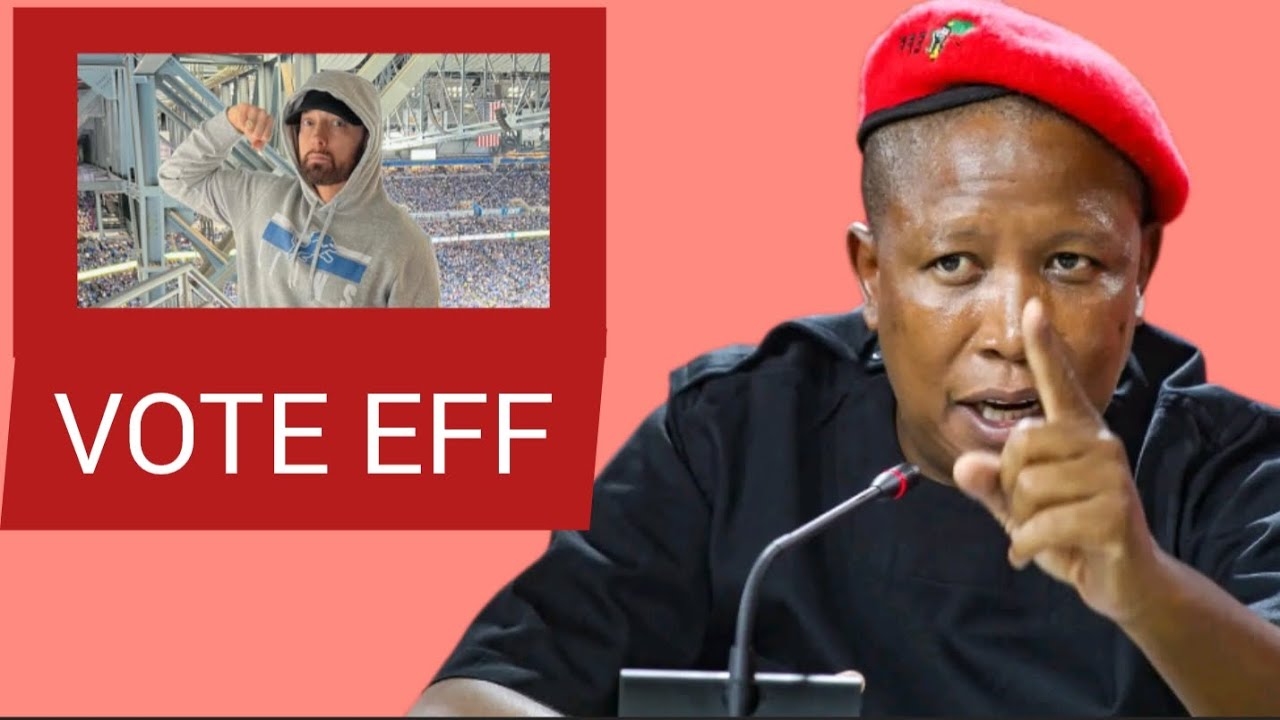 Fans react to video of rapper ‘Eminem’ calling for EFF votes - YouTube