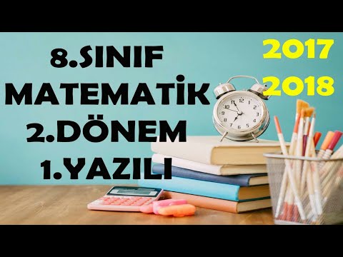 8.Sınıf Matematik 2.Dönem 1.Yazılı Soruları \