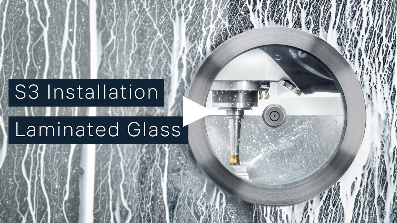 How to install the Rotoclear S3 into a laminated glass panel. - YouTube
