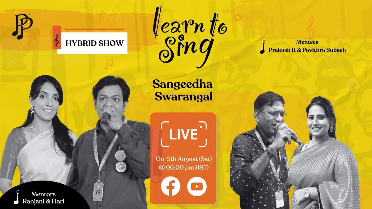 Learn to Sing "Sangeedha Swarangal" song | 05th Aug (Sat) | @6:00 pm ...