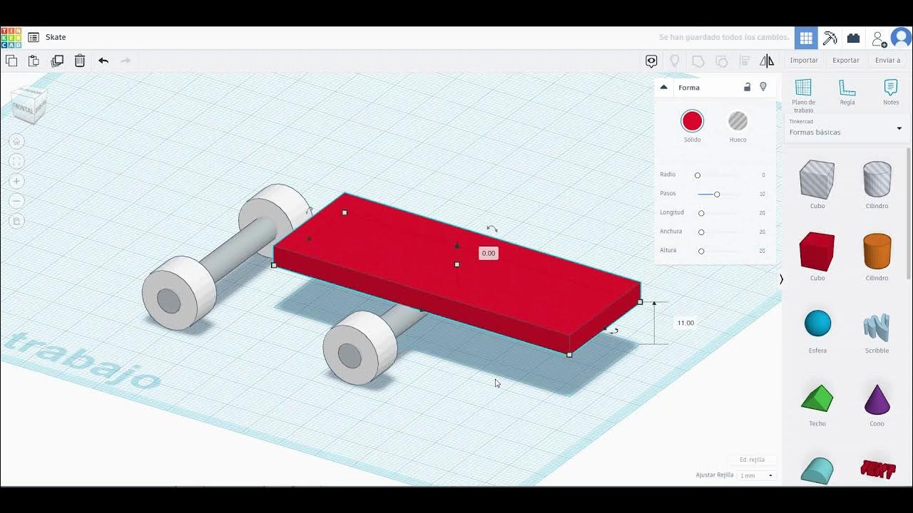 Tinkercad Tutorial - Skate 3D - YouTube