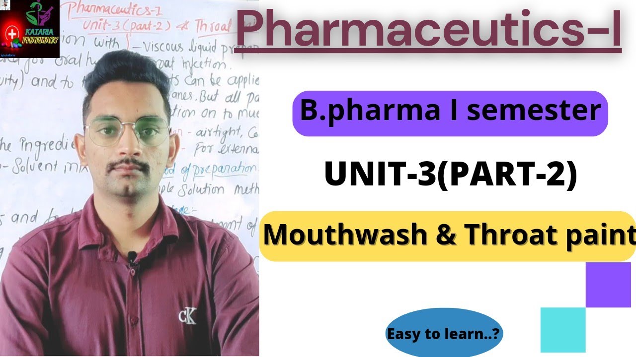 Mouthwash Throat Paint Pharmaceutics I Unit 3 Part 2 B Pharma 1st mouthwash-throat-paint-pharmaceutics-i-unit-3-part-2-b-pharma-1st