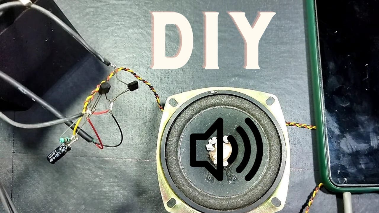 Mini amplifier circuit using BC547 transistors - YouTube