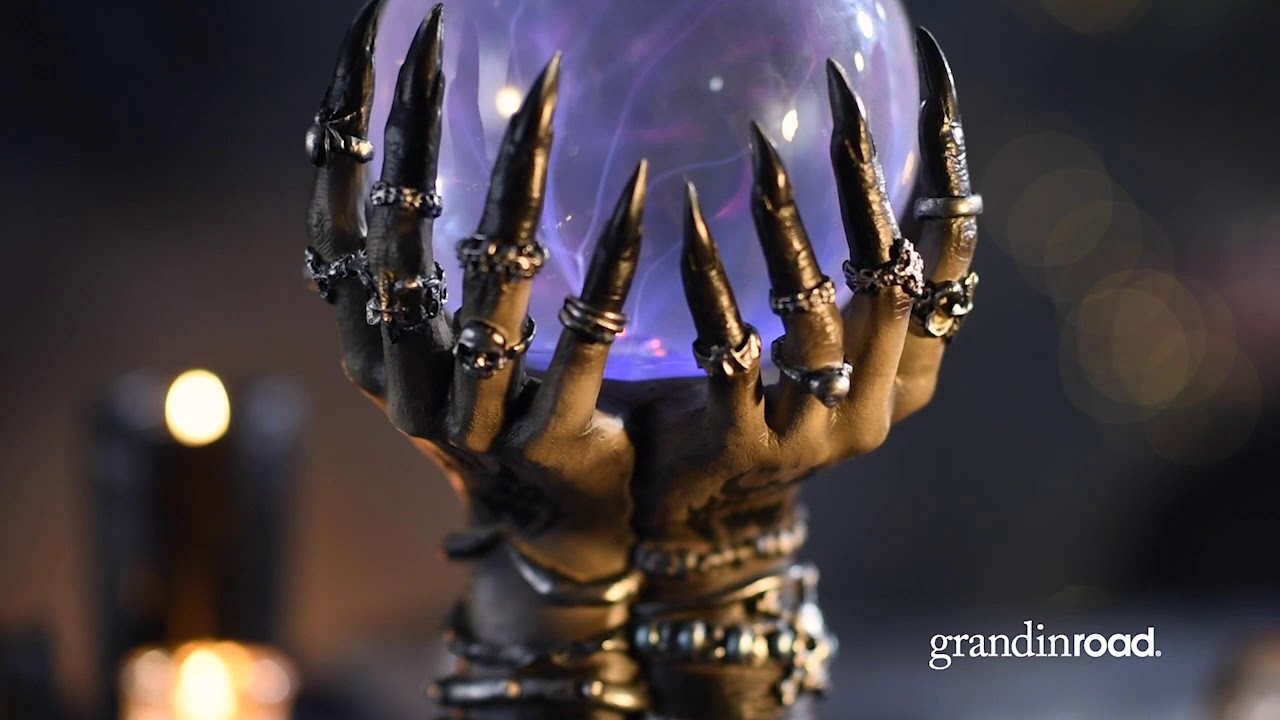 Deluxe Celestial Crystal Ball | Grandin Road - YouTube