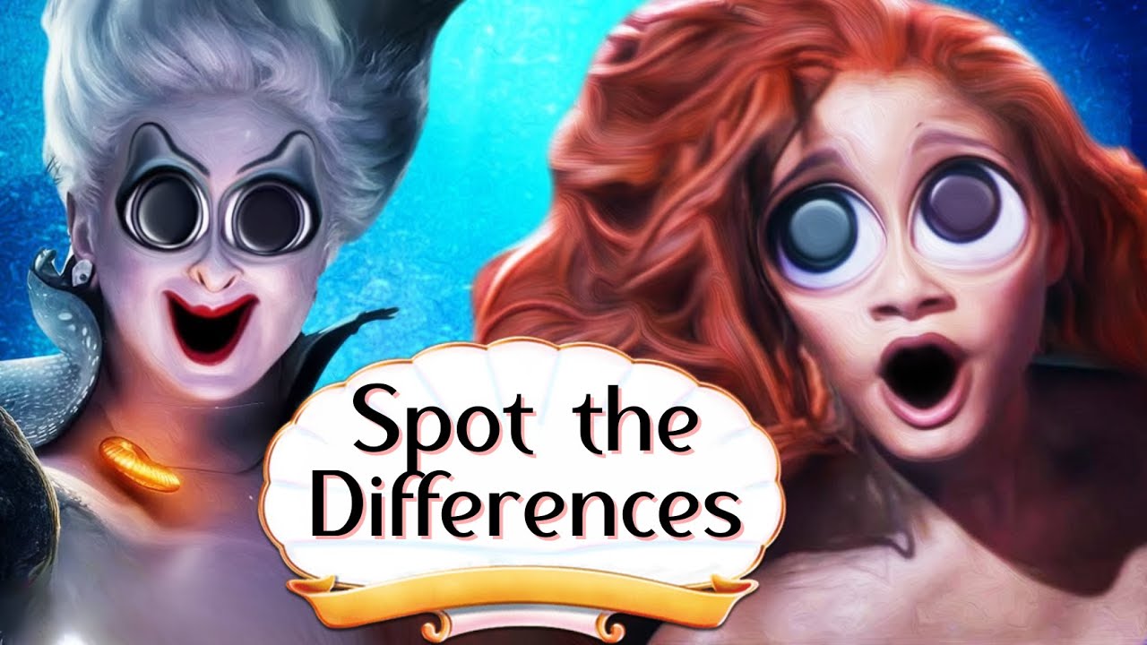 Spot the Differences The Little Mermaid | Guess the voice The Little Mermaid 🧜‍♀️ - YouTube