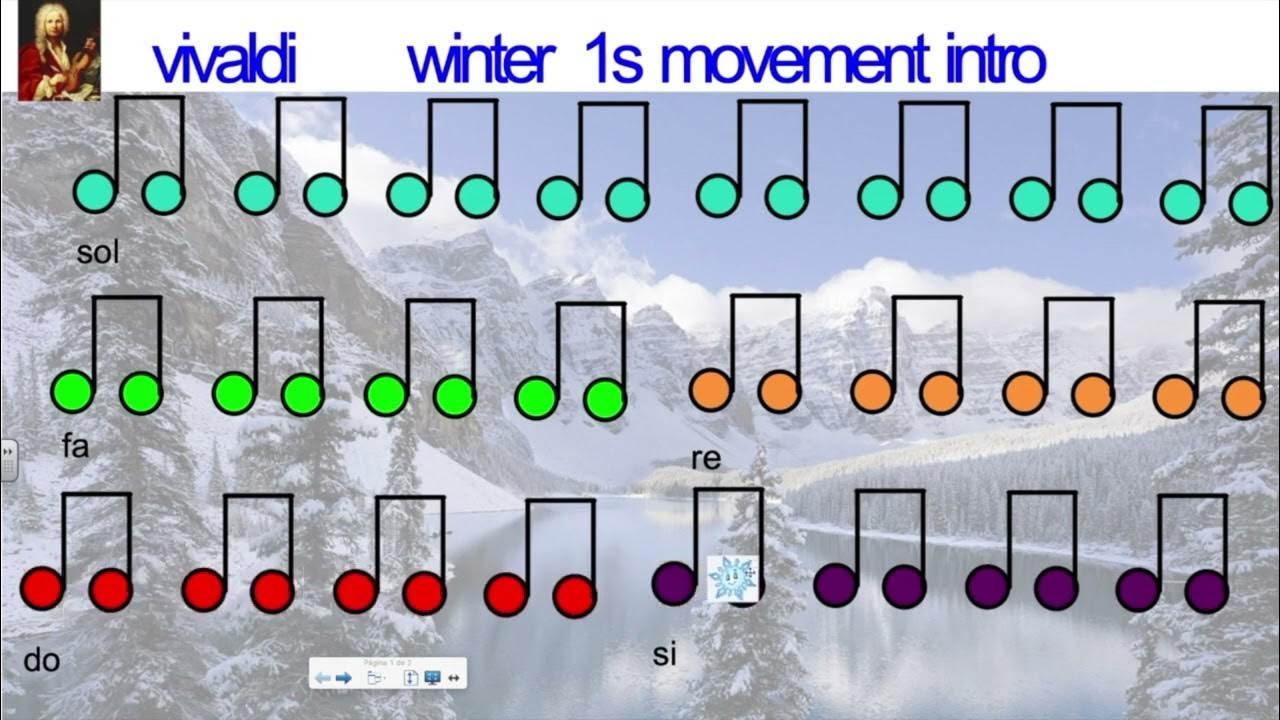 "Winter" - Antonio Vivaldi (1st movement) - boomwhackers (correct tone ...