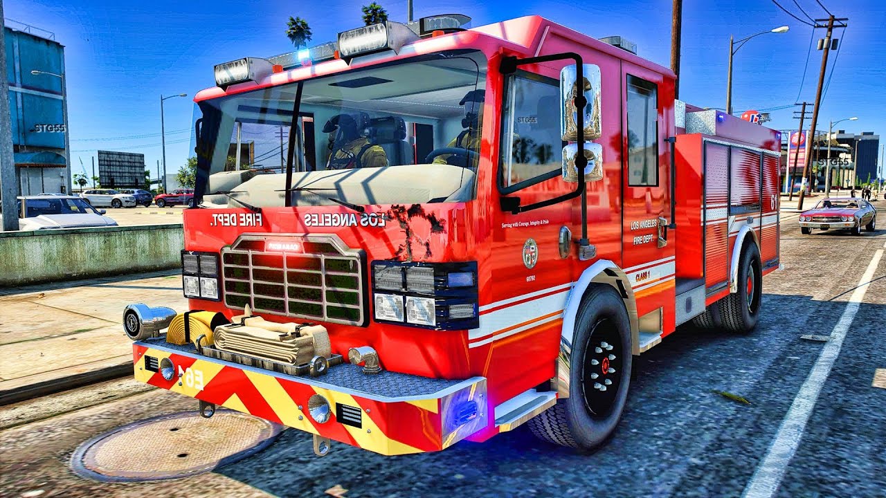 Playing GTA 5 As A FireFighter in GTA 5 || GTA 5 Mod| 4K - YouTube