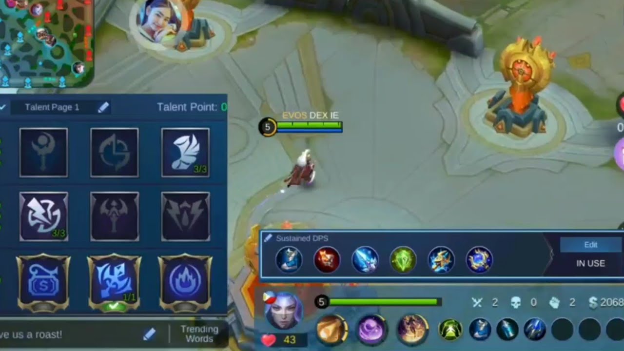 Gameplay Top Global Luo Yi | Emblem Build | Mobile Legends - YouTube