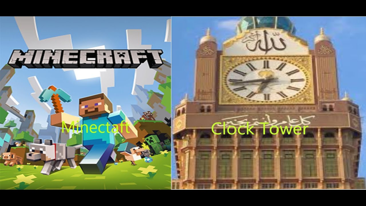 Minecraft Level 3 Minecraft Makkah Clock Tower - YouTube