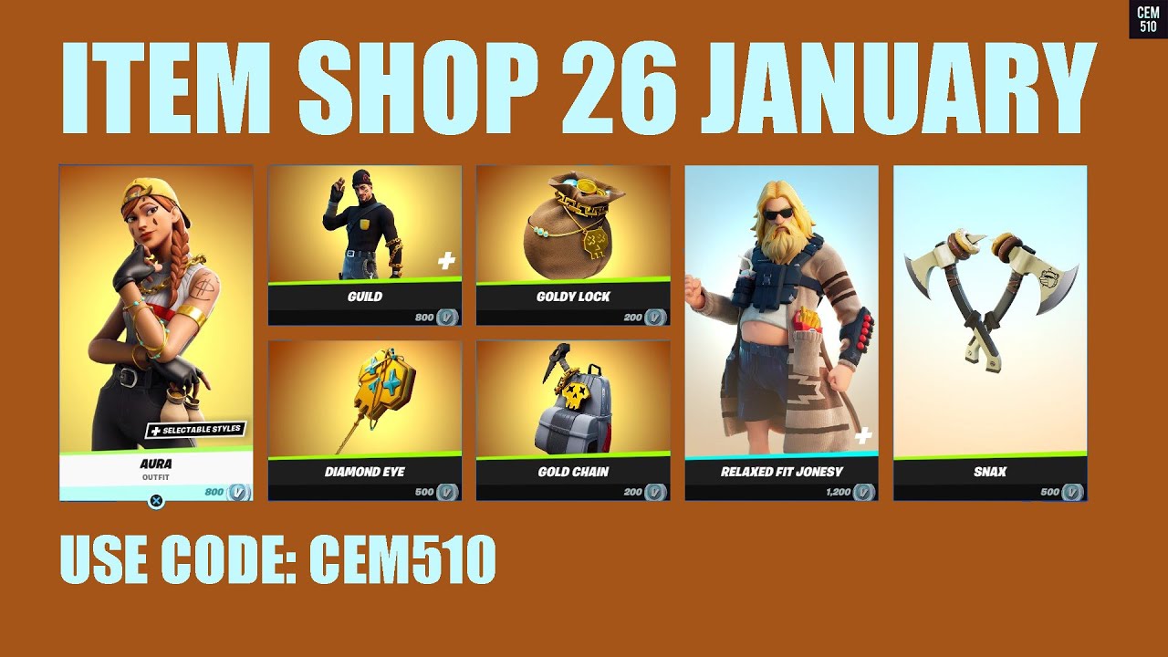 Fortnite Item Shop 26 January 2022 (Witching Wing Quest Pack) - YouTube