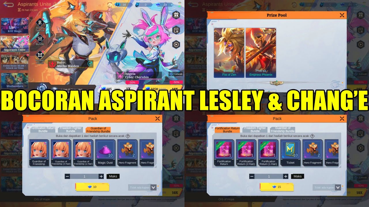 BOCORAN EVENT ASPIRANTS LESLEY & CHANG'E 2024 | EVENT PANEN SKIN HADIR ...