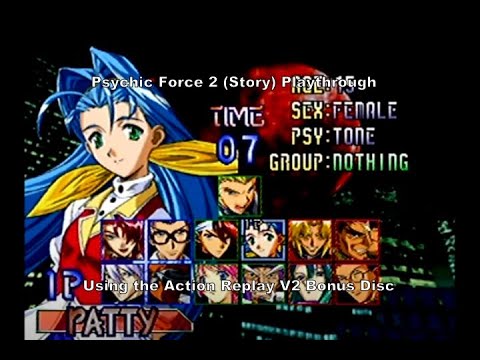 Psychic Force 2 Patty (Story) Playthrough using the Action Replay V2 ...