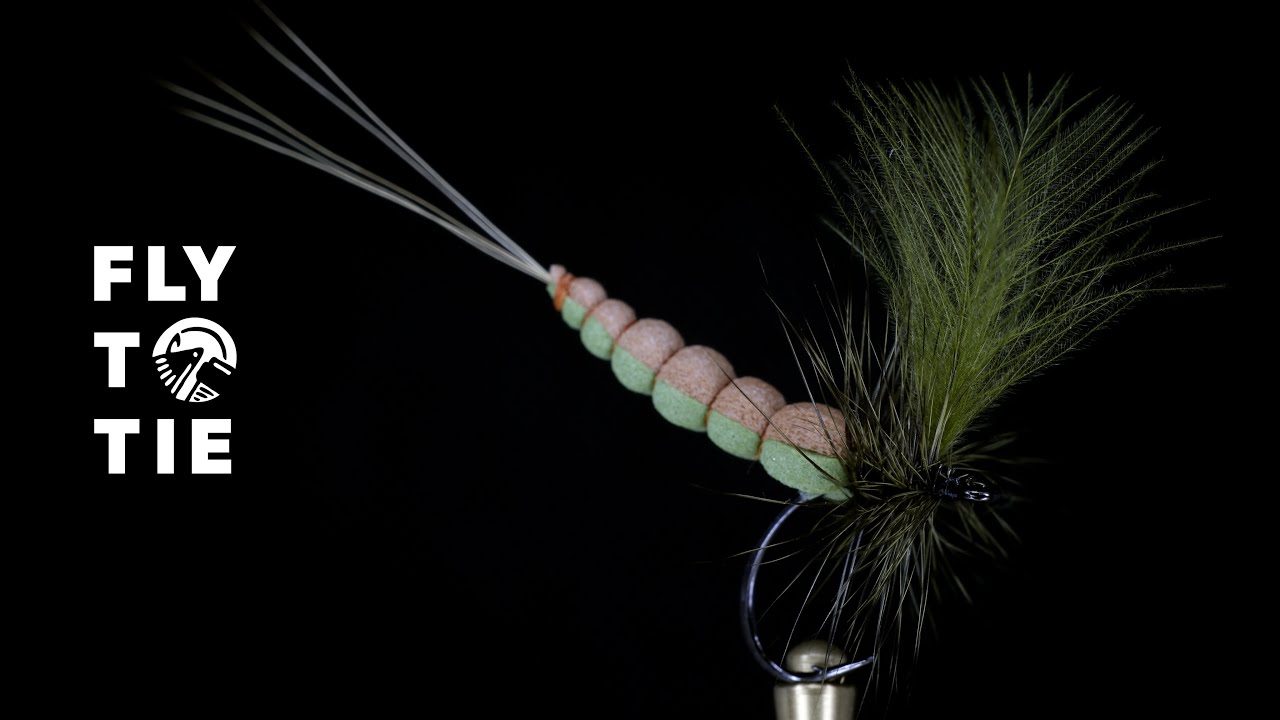 Two Tone Foam Mayfly | FlyToTie Fly Tying - YouTube
