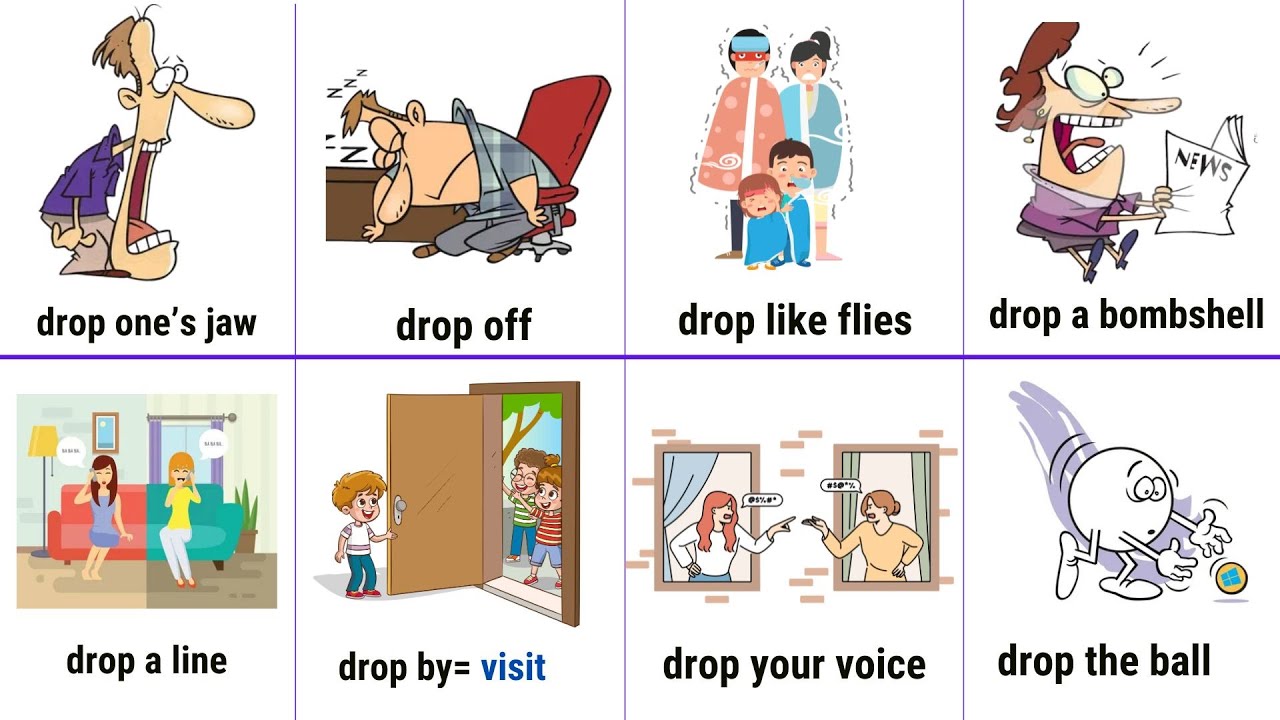Lesson 194: Phrasal Verbs & Idioms with "Drop" | Learn English ...
