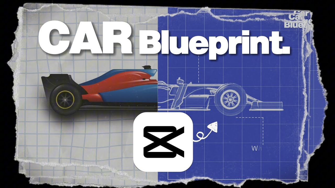 How To Make This Cool Car Blueprint Effect In Capcut - YouTube