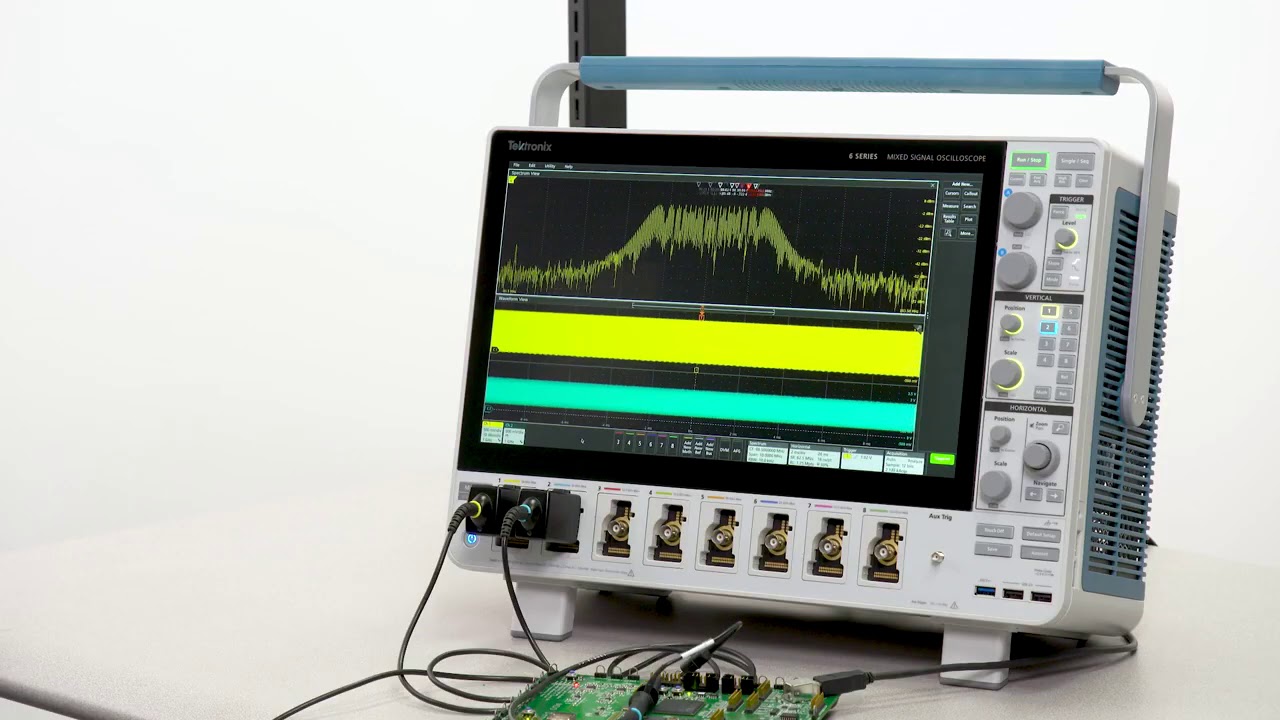 Tektronix- 6 Series B MSO Multi channel spectrum analysis Chapter 5 - YouTube