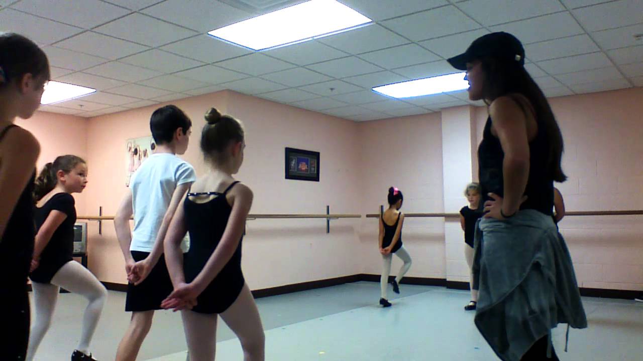 level 2 tap across the floor - flap ball change - YouTube