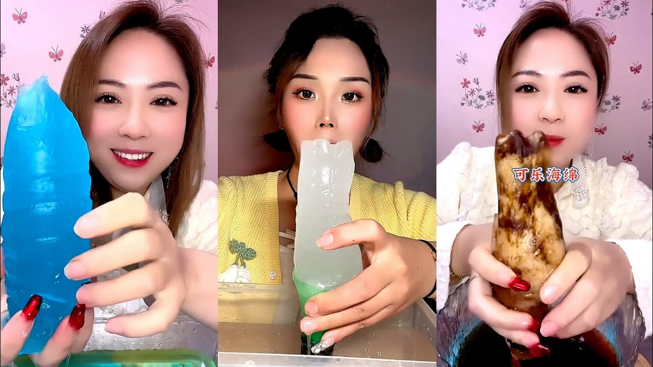 ASMR WATER BOTTLE ICE / SLUSH ICE / WHITE ICE / COLA ICE. ICE EATING ...